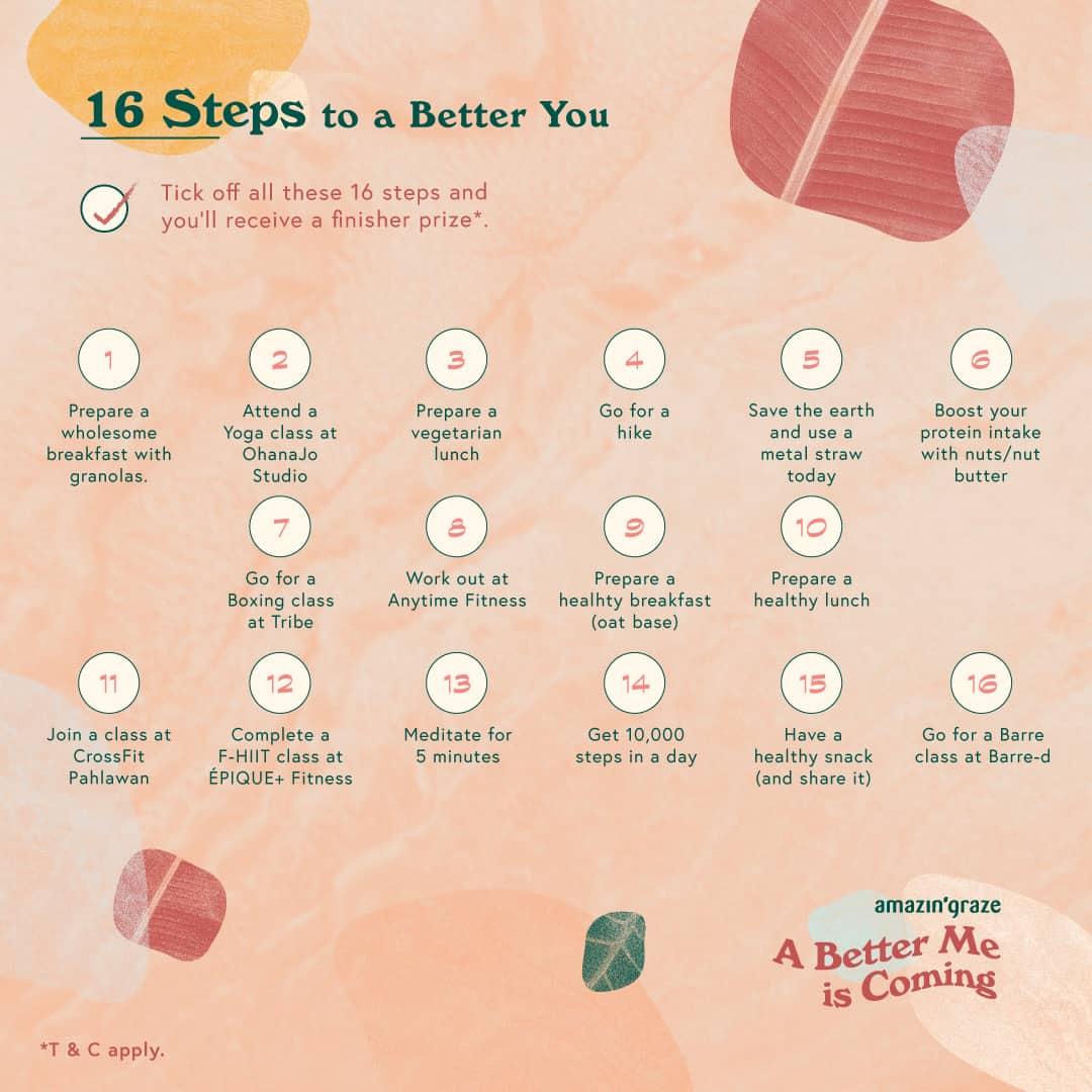 16 Steps To A Better You – Amazin' Graze Malaysia