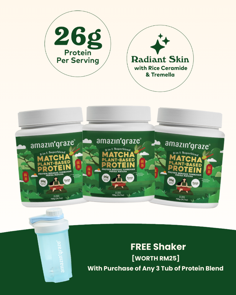 [Pre-Order] Matcha Protein Blend (700g) – Amazin' Graze Malaysia
