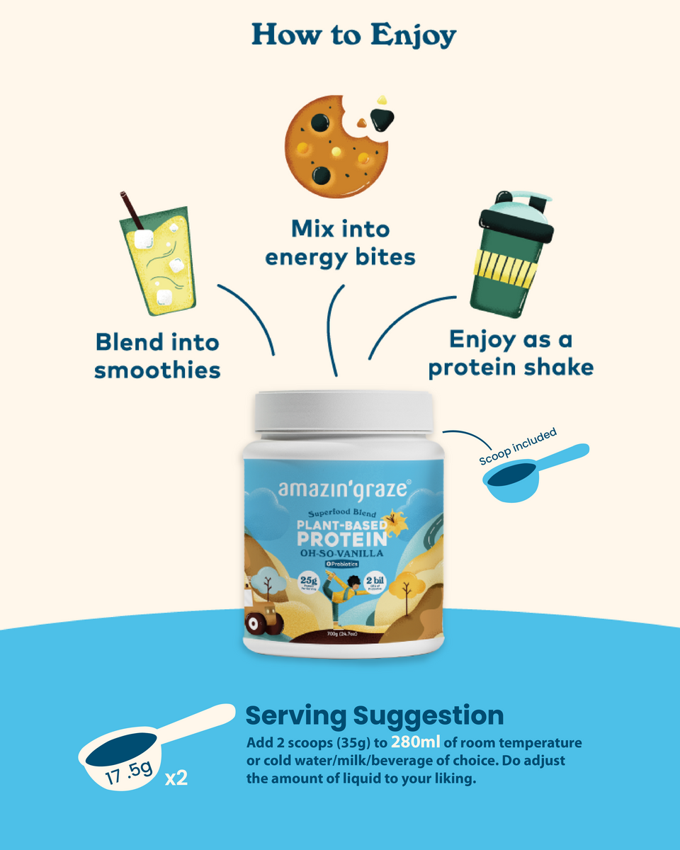 Oh-So-Vanilla Protein Blend (700g) – Amazin' Graze Malaysia