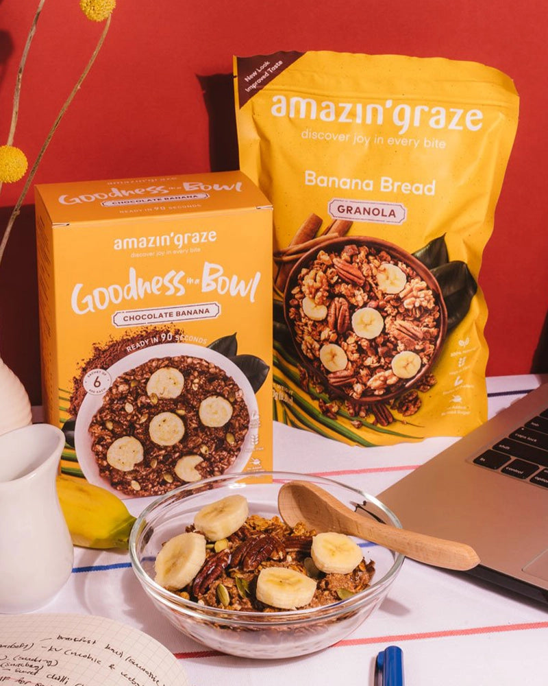 Plant Based Chocolate Banana Instant Oatmeal | Amazin'Graze – Amazin ...